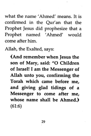 Muhammad in the Torah and Gospel | PDF