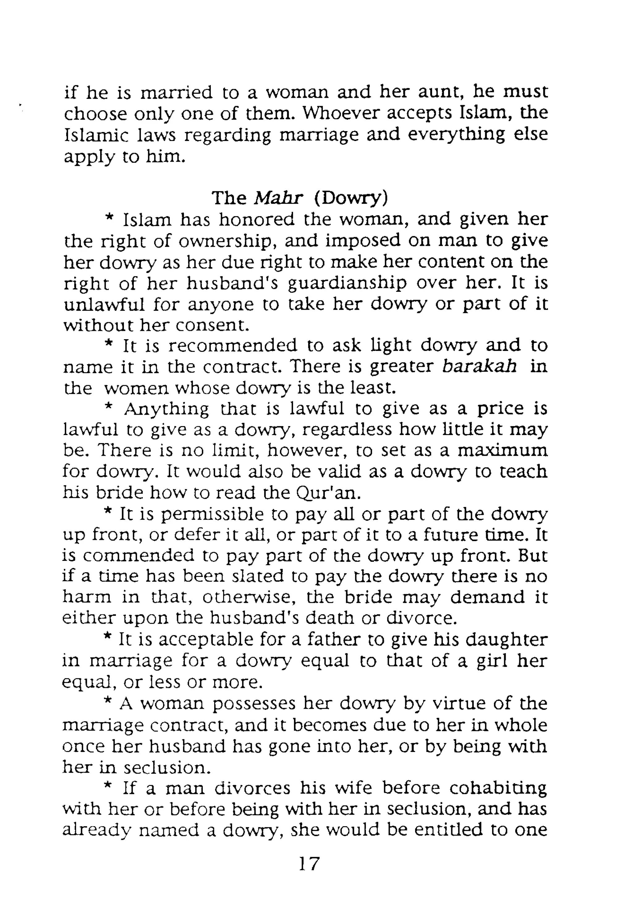 THE BOOK OF ( Nikah ) Marriage | PDF