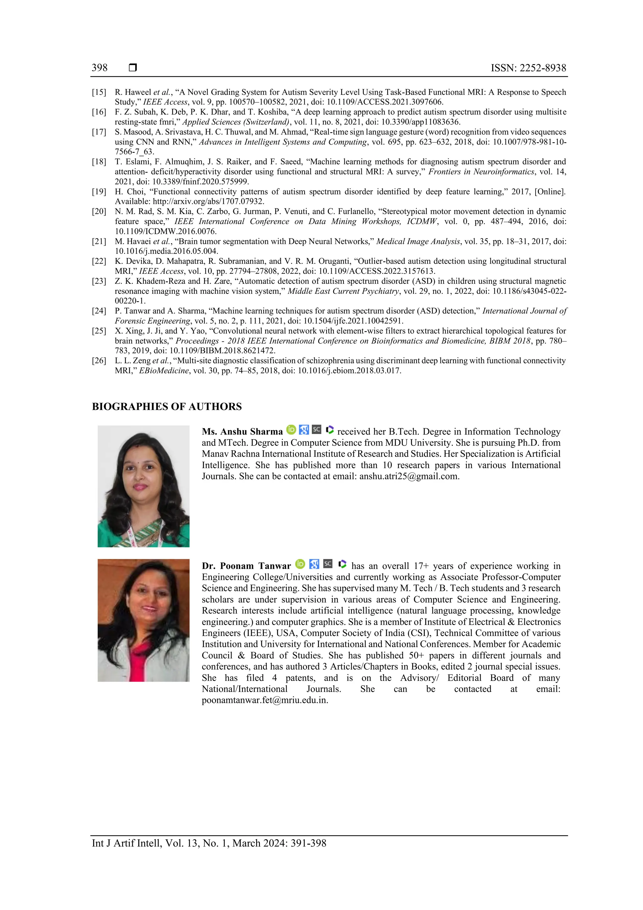 Model For Autism Disorder Detection Using Deep Learning Pdf Brain And Nervous System