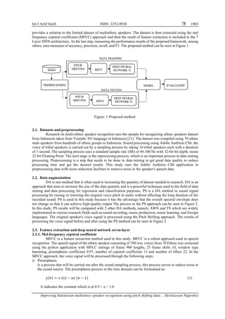 Improving Indonesian multietnics speaker recognition using pitch shifting data augmentation | PDF