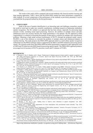 Improving Indonesian multietnics speaker recognition using pitch shifting data augmentation | PDF