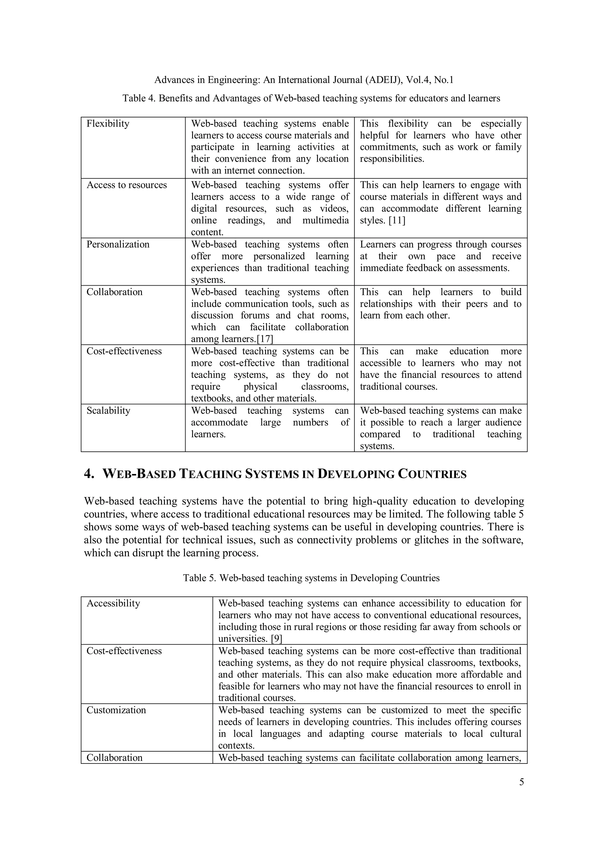 Comparing the Challenges of Implementing Web-Based and Traditional ...