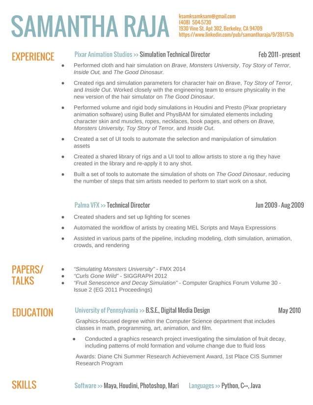 Samantha Raja Resume 11-4-14 | PDF