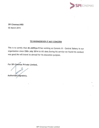 Experience certificate 2 | PDF