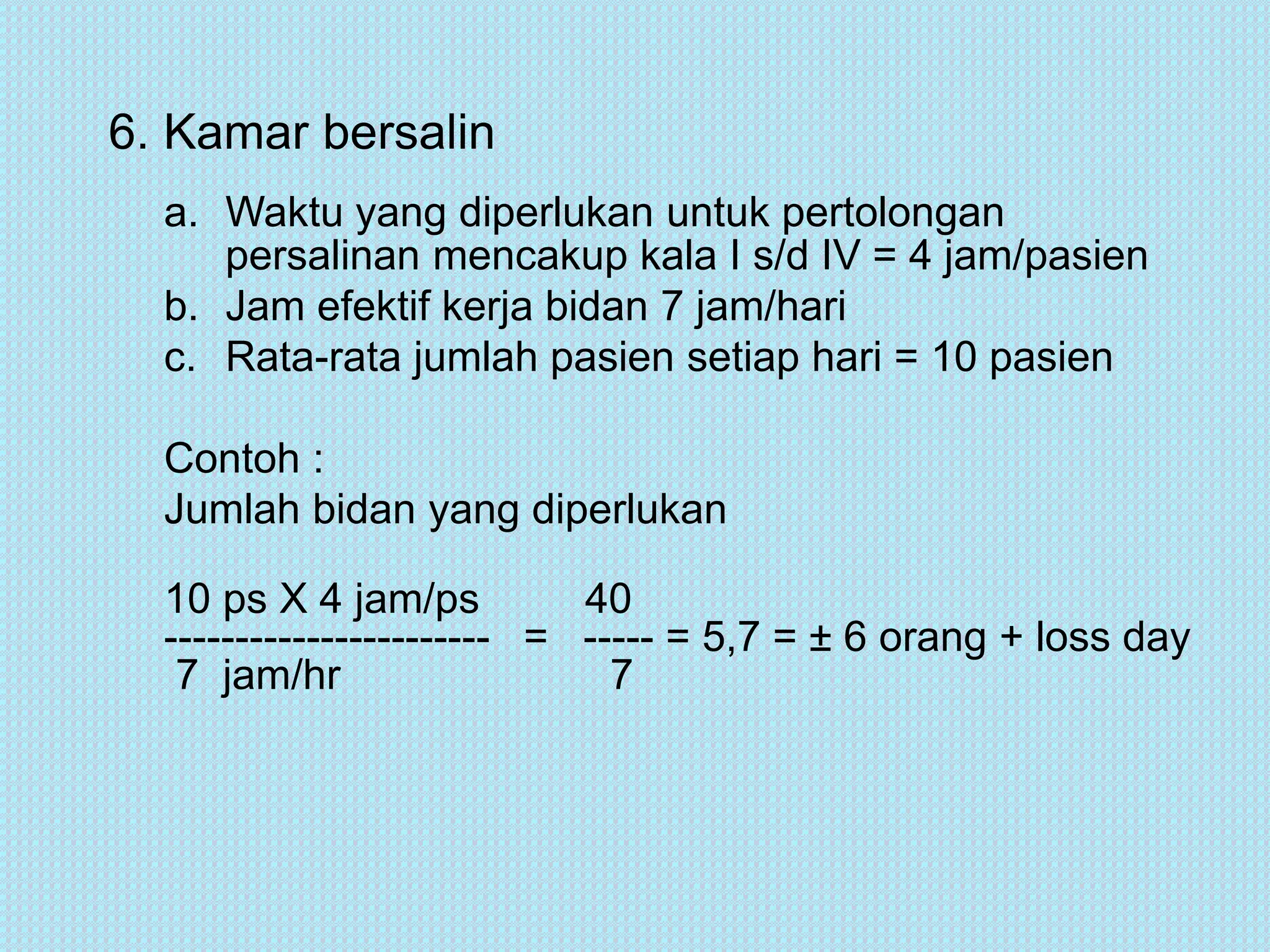 pedoman cara penghitungan kebutuhan tenaga keperawatan | PPT