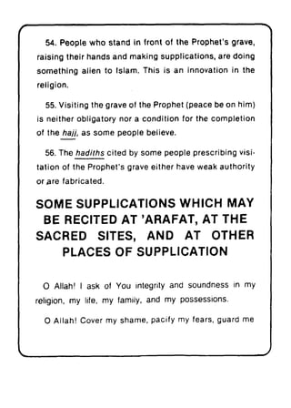 A GUIDE TO HAJJ, AND UMRAHAND VISITINGT THE PROPHET'S MOSQUE | PDF