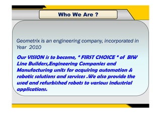 Geometrix_Company_Profile_OCT2016 [Compatibility Mode] | PPT