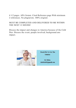 4 12 pages. APA format. Cited Reference page With minimum 2 refer.docx