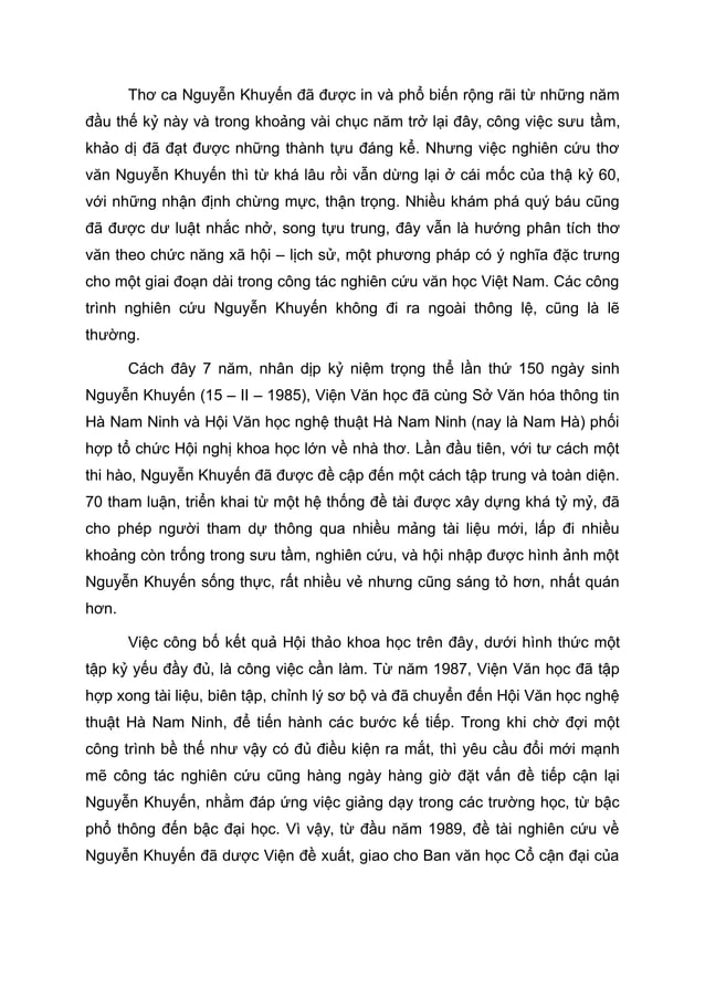 THI HÀO NGUYỄN KHUYẾN ĐỜI VÀ THƠ | PDF