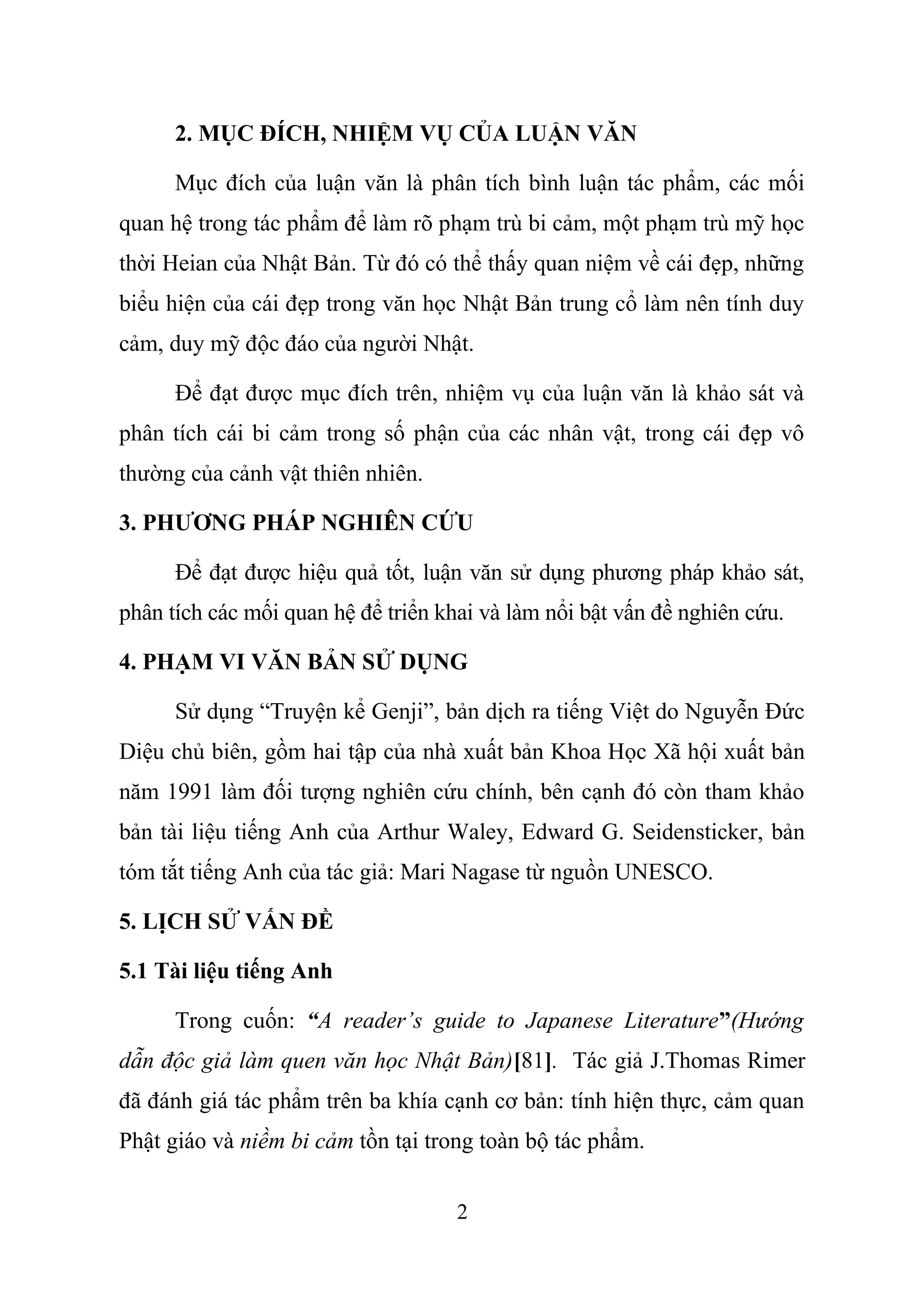 Niềm bi cảm (aware) trong Truyện Genji của Murasaki Shikibu | PDF