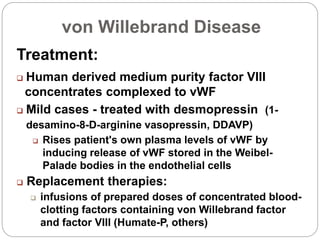 413256177-vWF.pptx | Blood Disorders | Diseases and Conditions