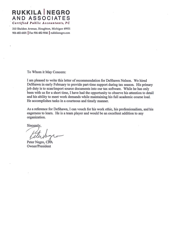 Recommendation Letter | PDF