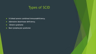severe-combined-immunodeficiency | PPTX