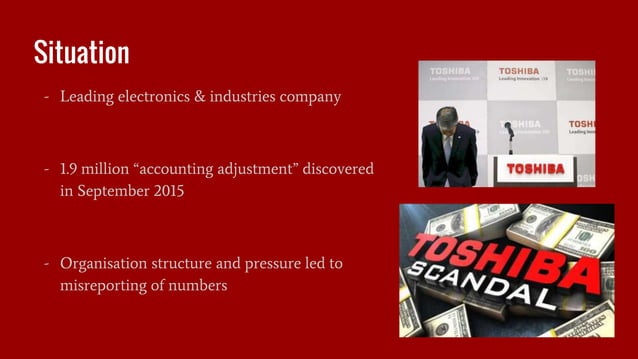 Toshiba Accounting Scandal | PPTX