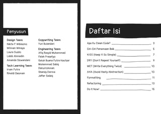 Clean Code: Apa saja Prinsip dan Penerapannya | PPT