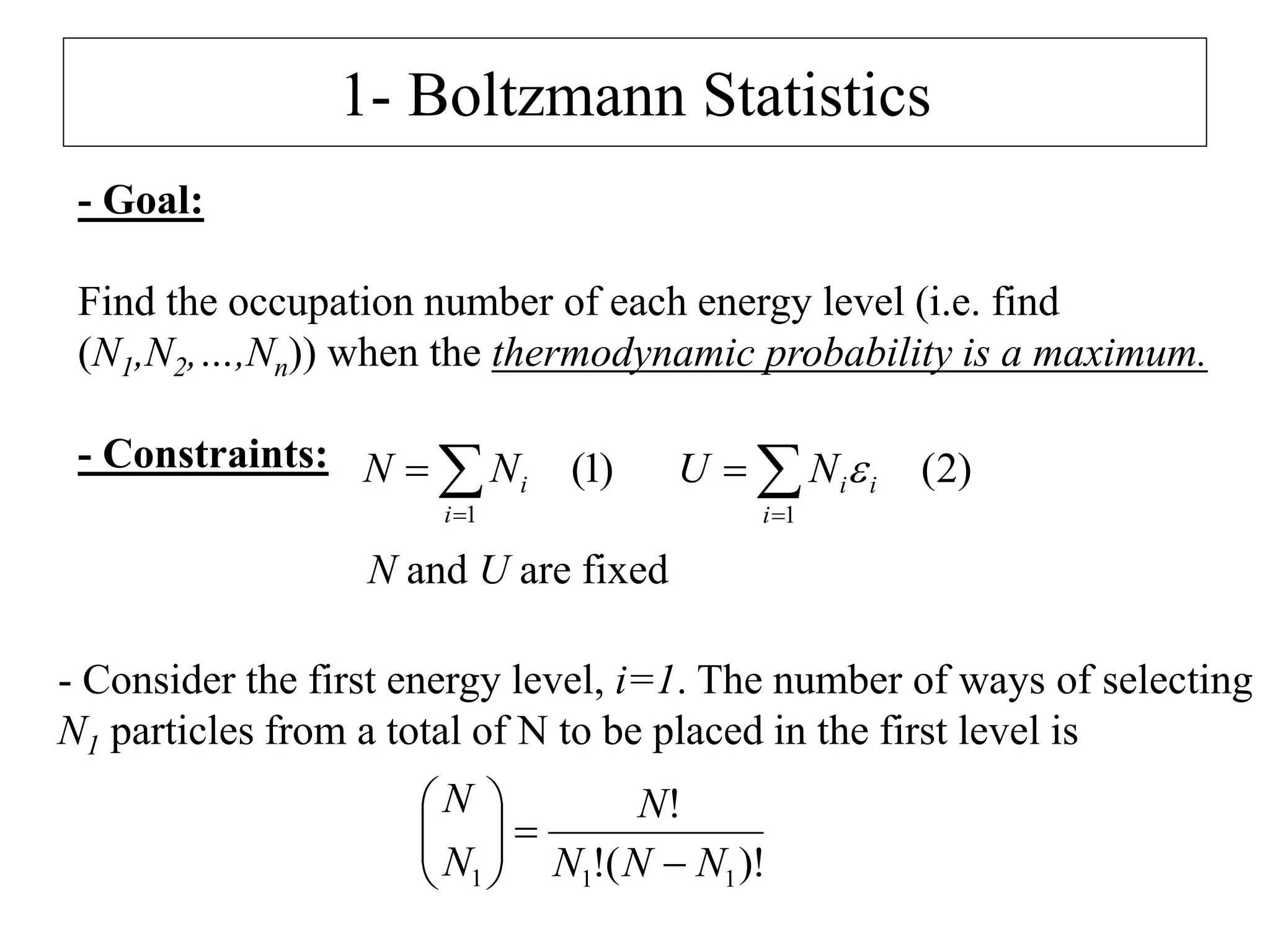 PHYSICS MAXWELL BOLTZMANN STATISTICS SCIENCE.ppt