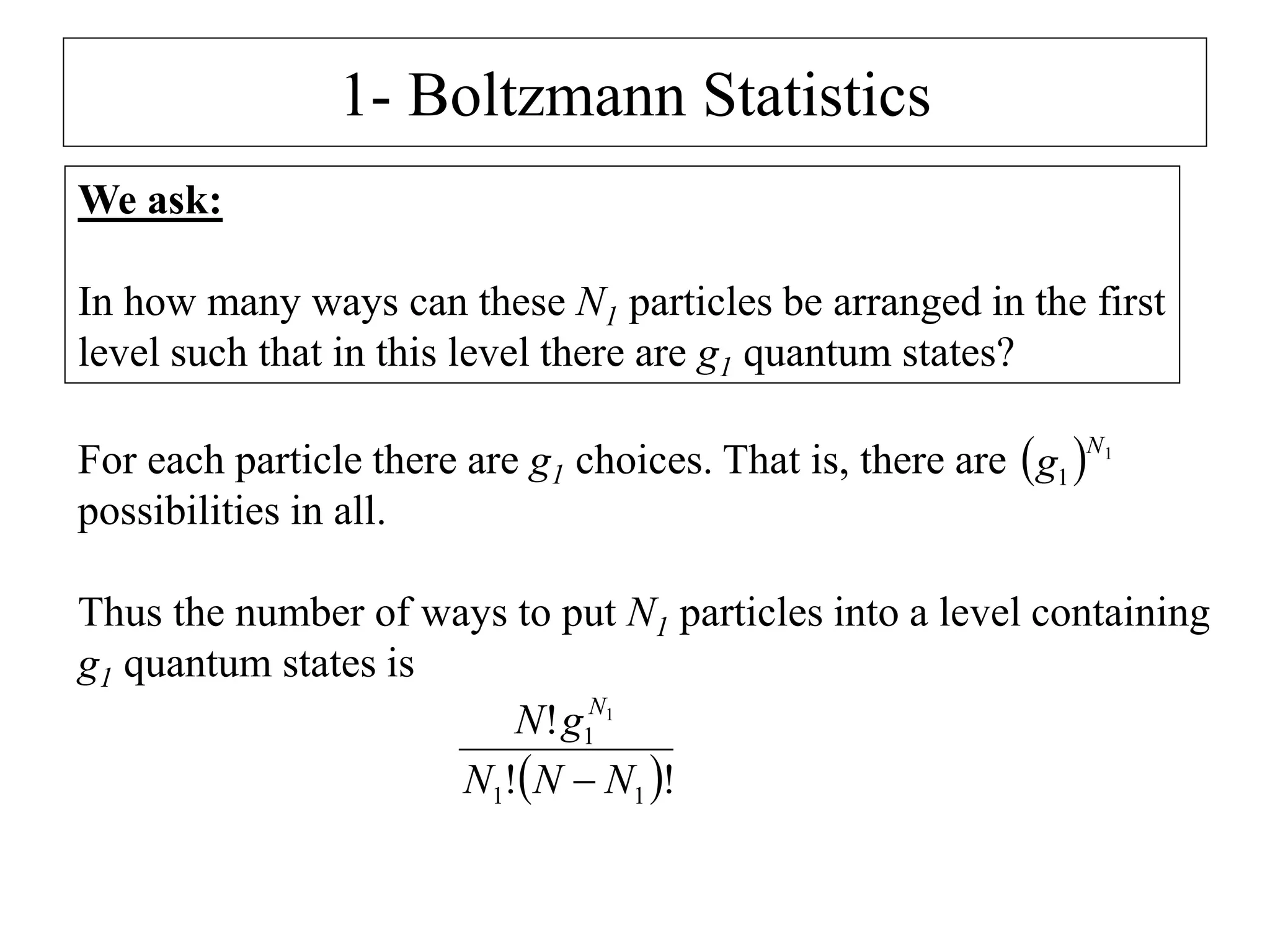 PHYSICS MAXWELL BOLTZMANN STATISTICS SCIENCE.ppt