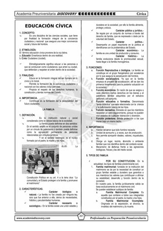 Civica-y-Familia.pdf banco de preguntas total | PDF