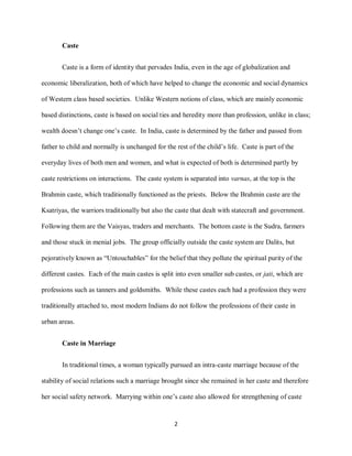 Inter-Caste Marriage in Urban India | PDF