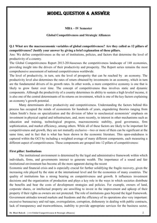 413 ib Global Competitiveness & Strategic alliances | PDF