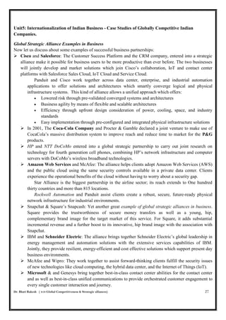 413 ib Global Competitiveness & Strategic alliances notes | PDF