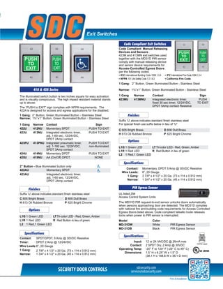 SDC 413NU Data Sheet | PDF | Home Security | Home & Garden