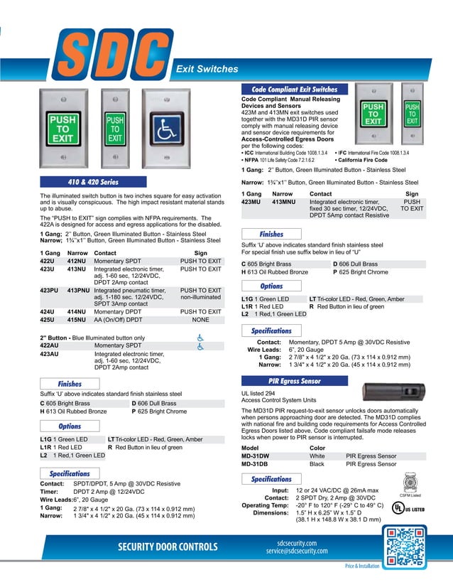 SDC 413NU Data Sheet | PDF