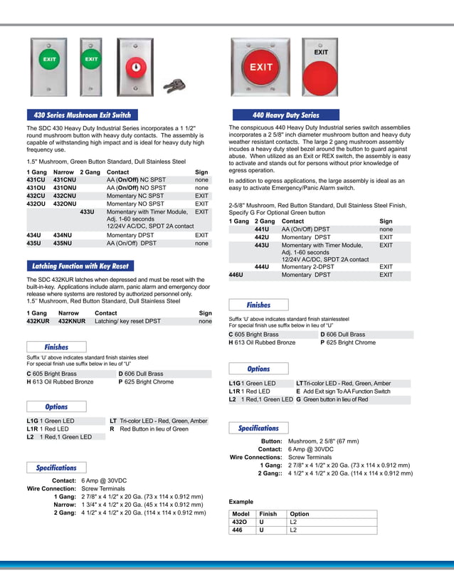 SDC 413NU Data Sheet | PDF | Home Security | Home & Garden