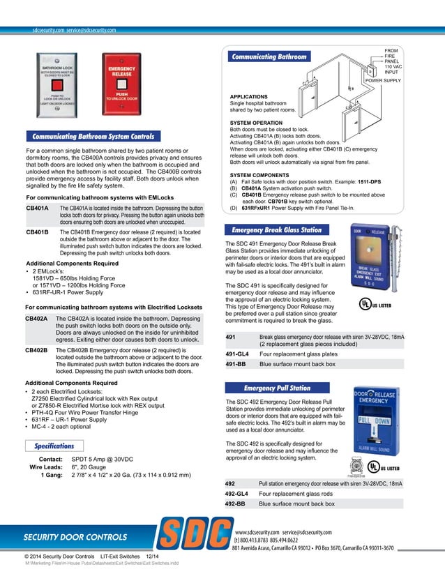 SDC 413NU Data Sheet | PDF | Home Security | Home & Garden