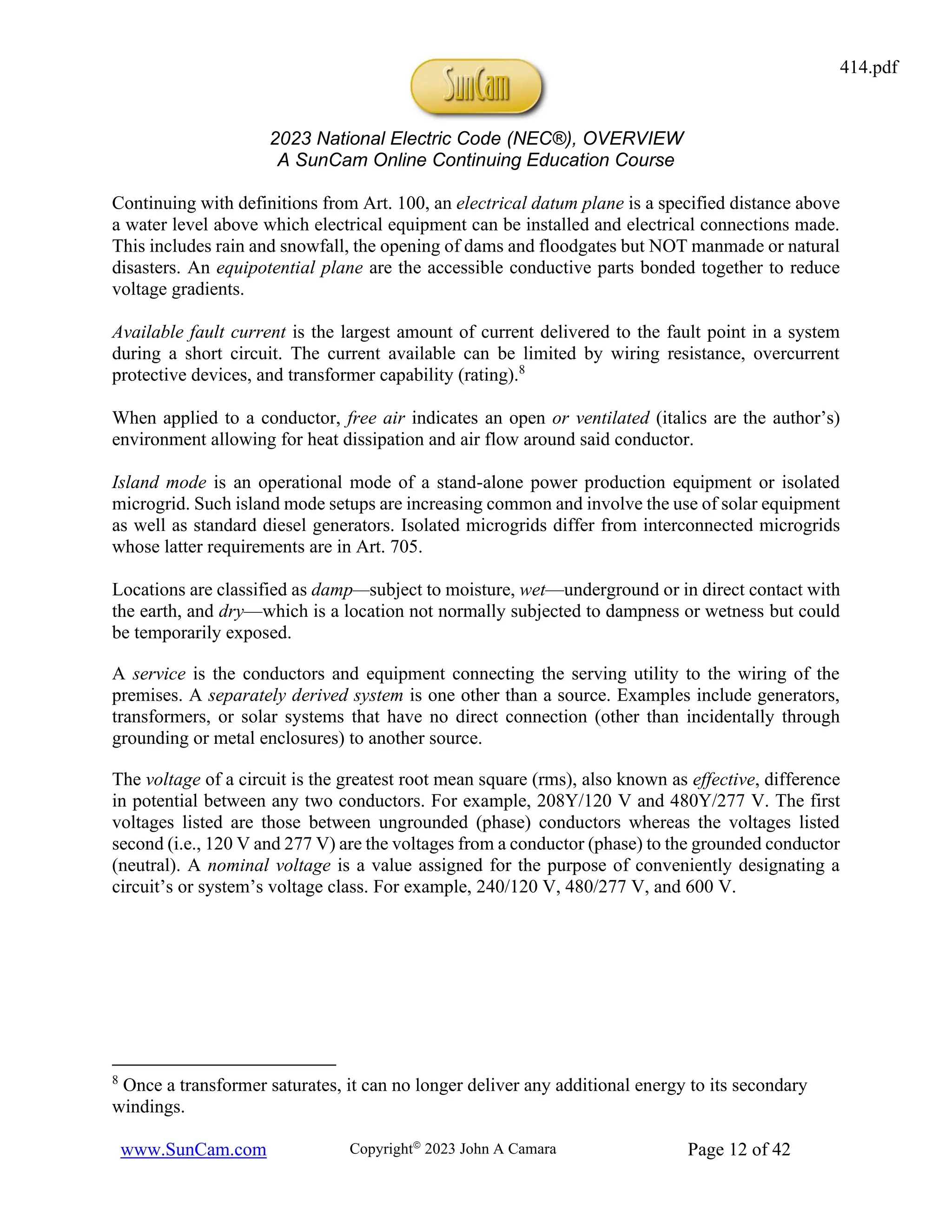 NEC 2023 NATIONAL ELECTRICAL DODE 2023 NEC | PDF