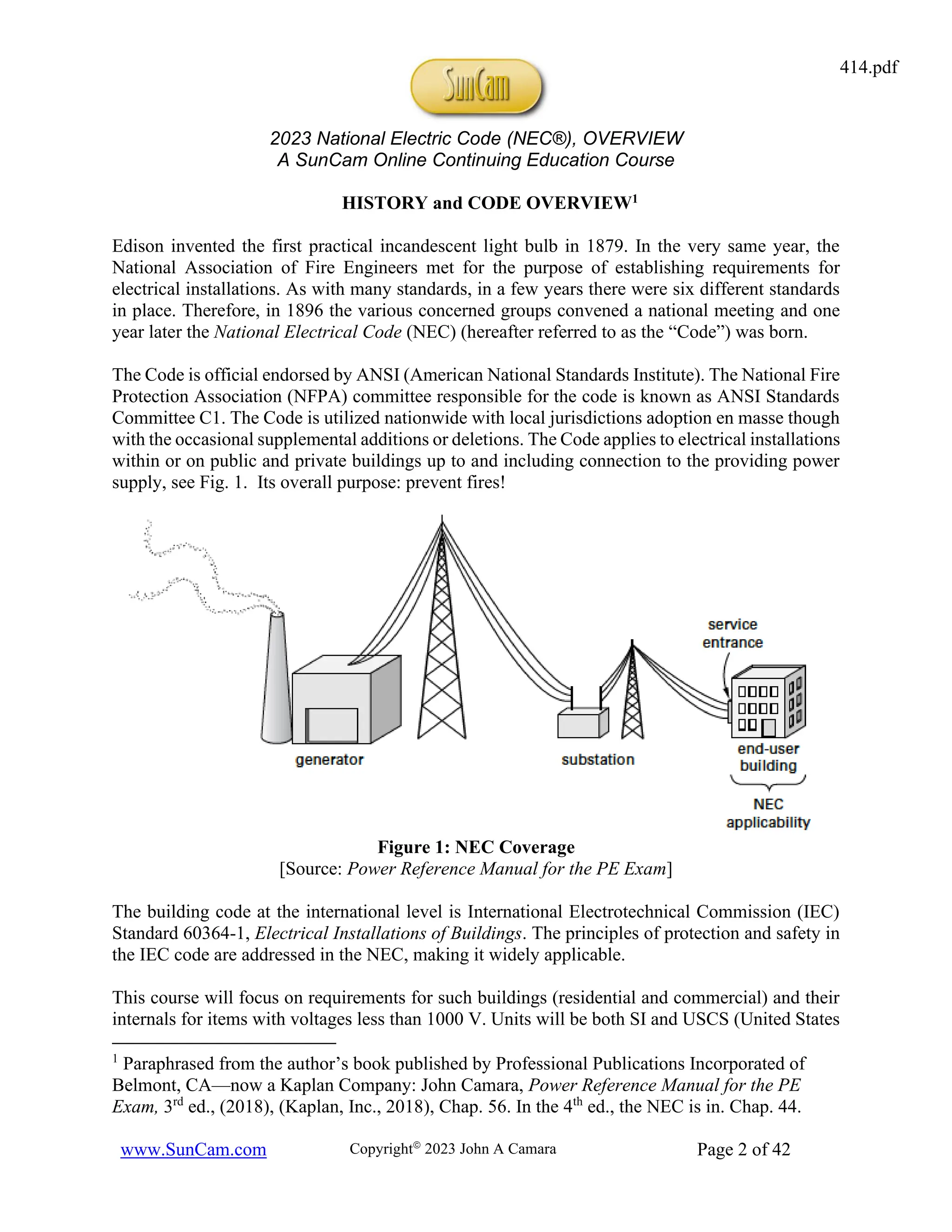 NEC 2023 NATIONAL ELECTRICAL DODE 2023 NEC | PDF