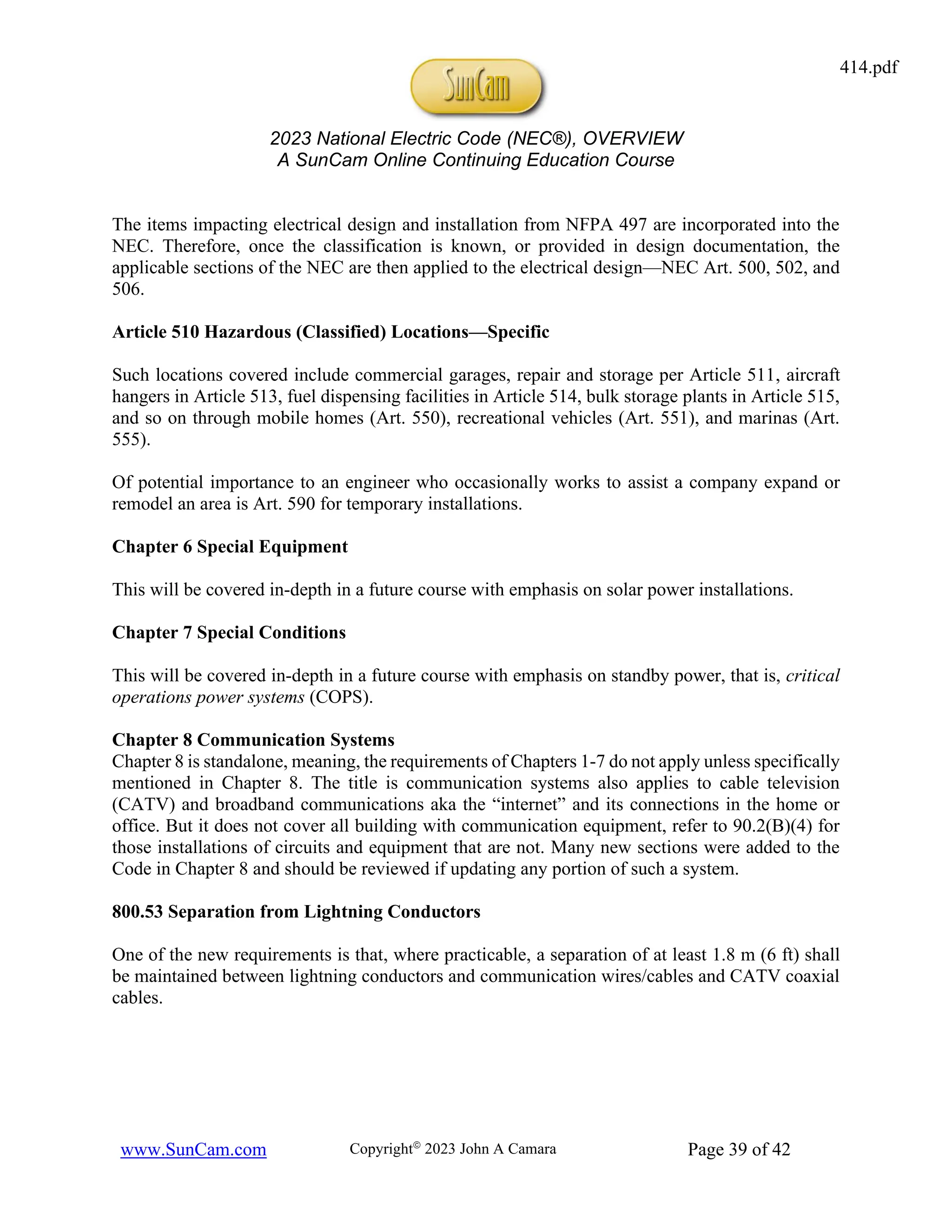 NEC 2023 NATIONAL ELECTRICAL DODE 2023 NEC | PDF