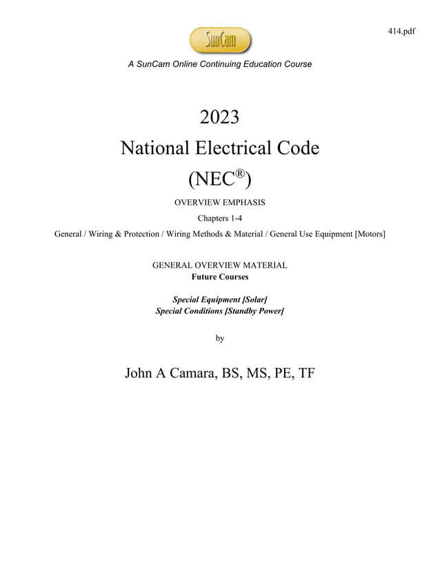 NEC 2023 NATIONAL ELECTRICAL DODE 2023 NEC | PDF | Science
