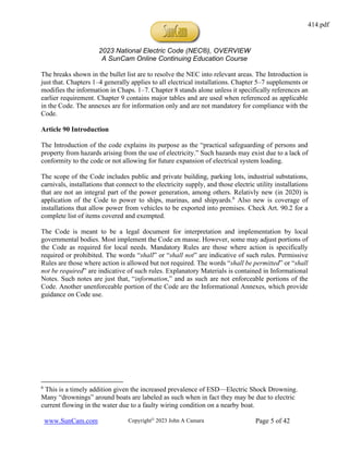 NEC 2023 NATIONAL ELECTRICAL DODE 2023 NEC | PDF