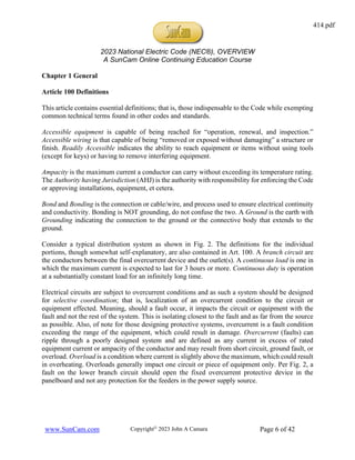 NEC 2023 NATIONAL ELECTRICAL DODE 2023 NEC | PDF