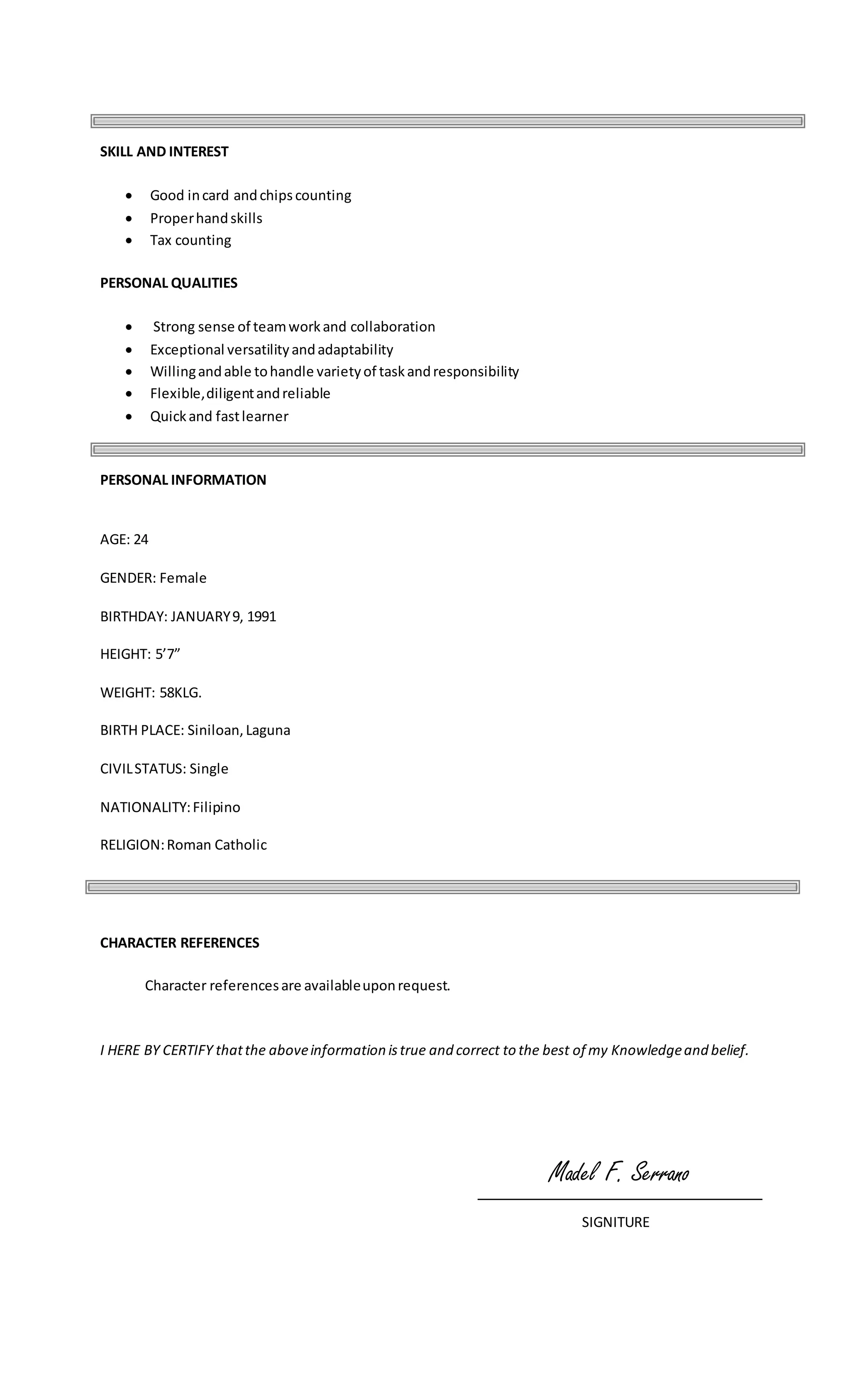 MADEL RESUME | DOCX