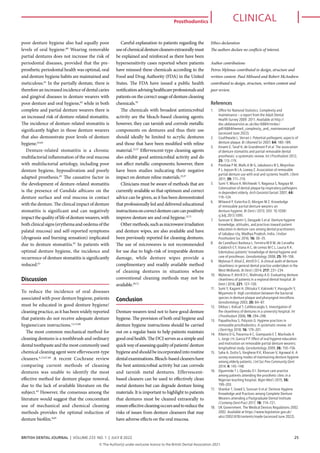 DENTURE HYGIENE MAINTENANCE FOR GERIATRIC PATIENTS | PDF