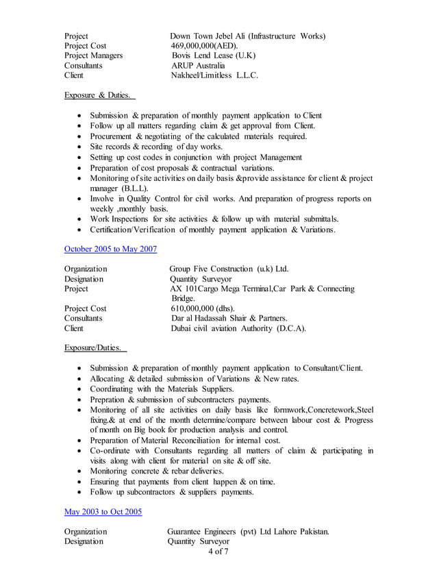 CV Shehzad SQS | PDF