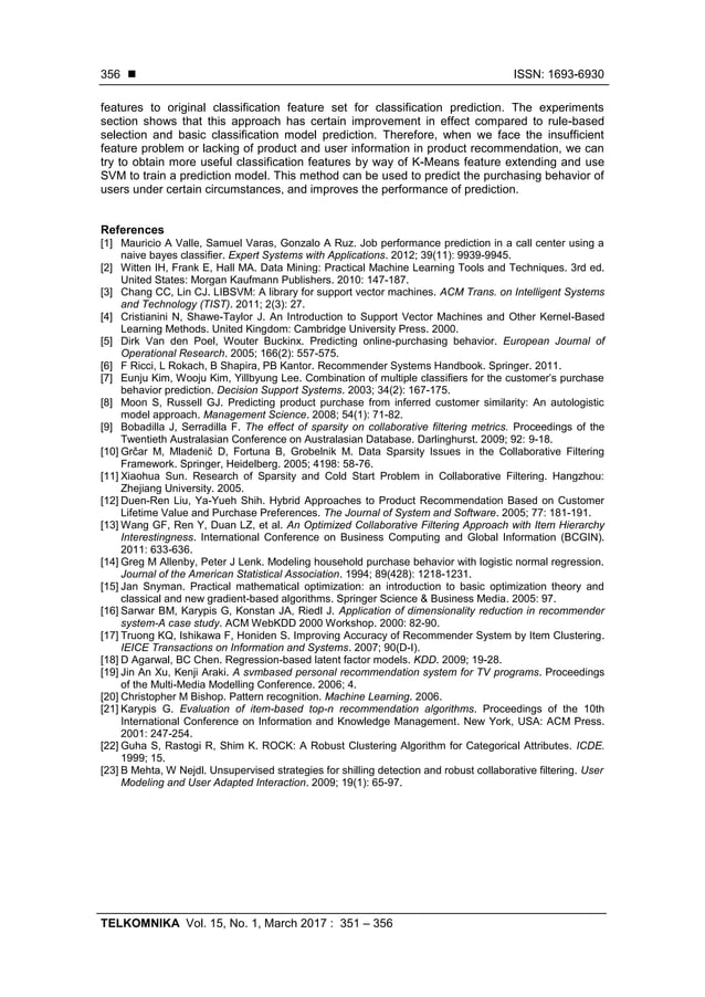 A Two Stage Classification Model for Call Center Purchase Prediction | PDF