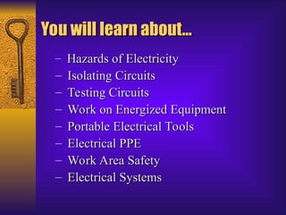Electrical safety related power point presentation | PPT
