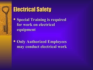 Electrical safety related power point presentation | PPT