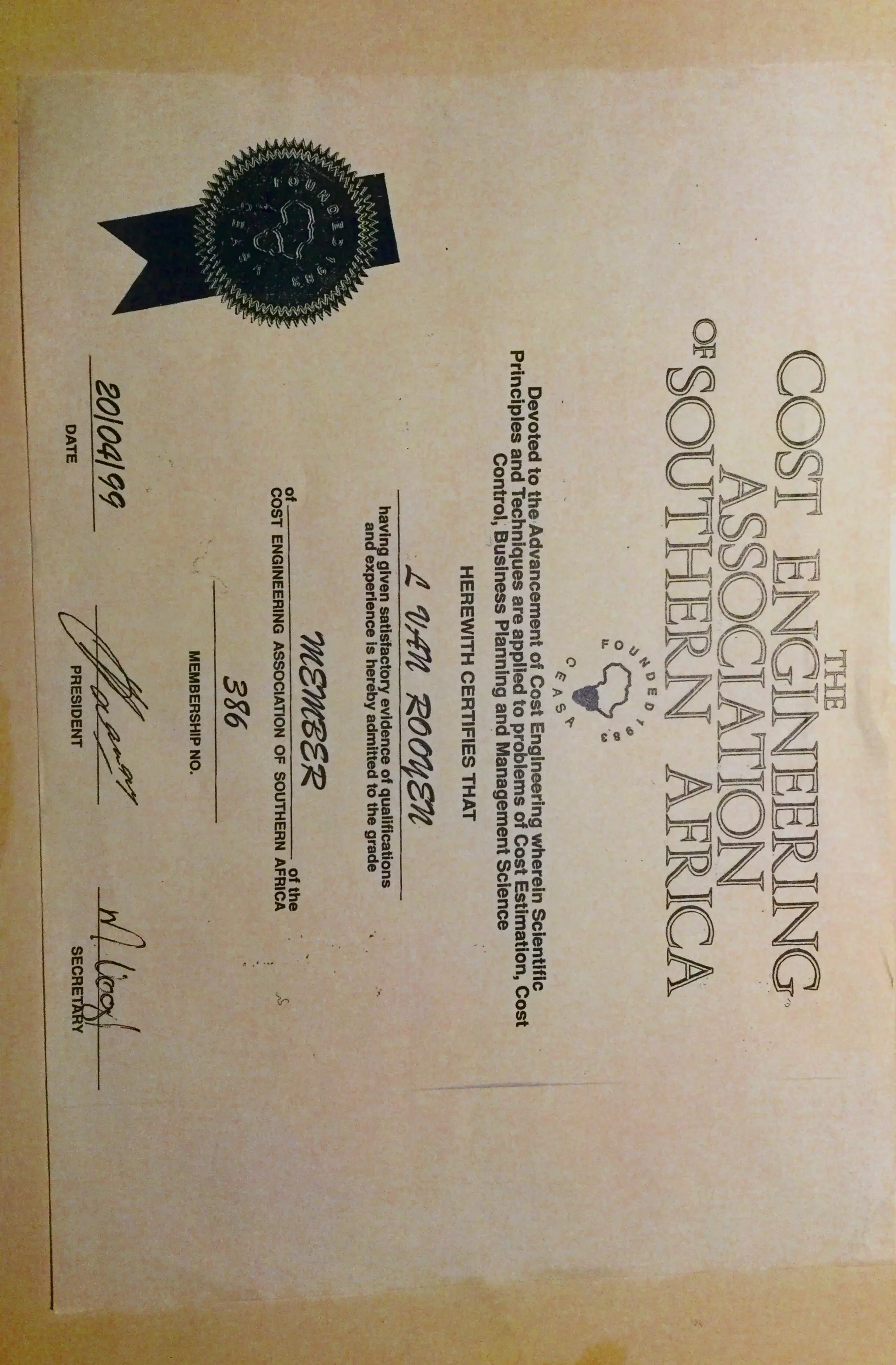 AACE Certification 5 a | PDF