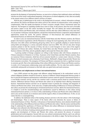 The Influence of Differences between Chinese and Western Diet Culture ...