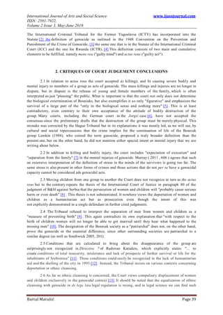 14 Critiques on the Interpretation of Genocide by the International Criminal Tribunal for the ...