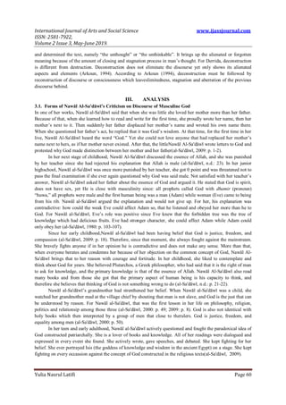 Nawāl al-Sa'dāwī’s Criticism on the Discourse of Masculine God | PDF