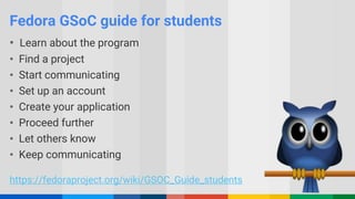GSoC with The Fedora Project | PPT