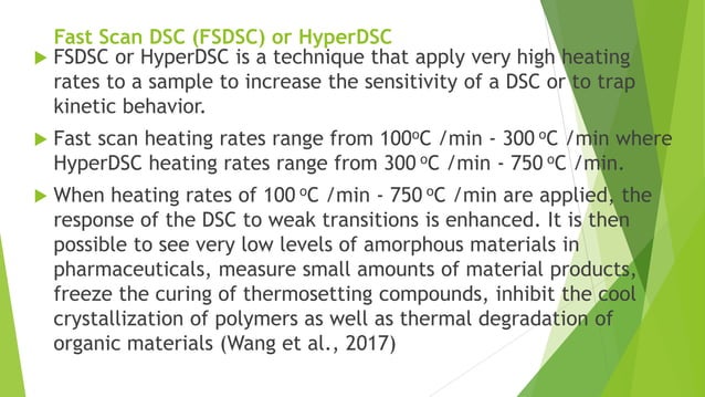 Differential Scanning Calorimeter and Recent Advances | PPTX