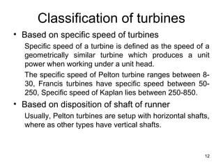 hydraulic machinery turbines | PPT