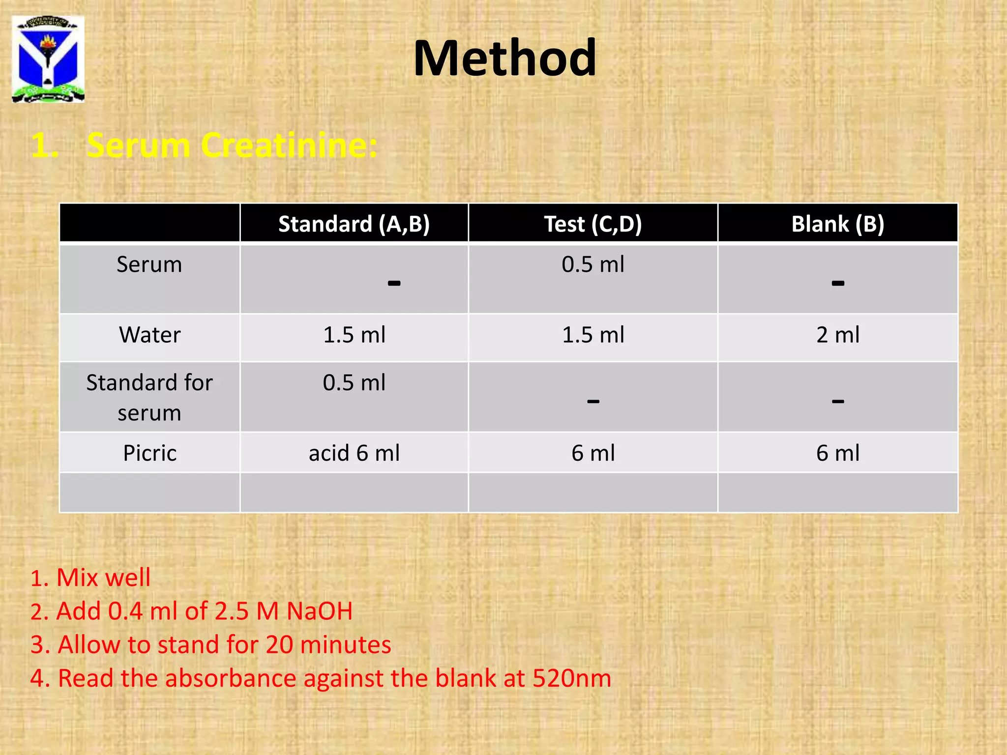 Siwes presentation on biochemistry | PPTX