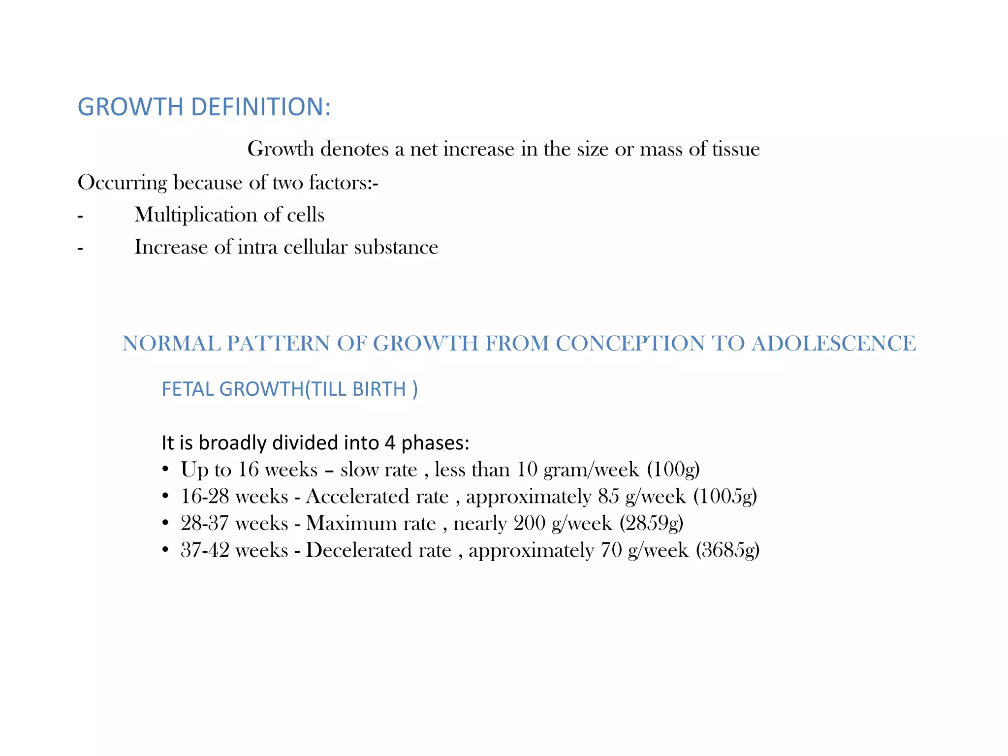 Growth assessment and monitoring | PDF